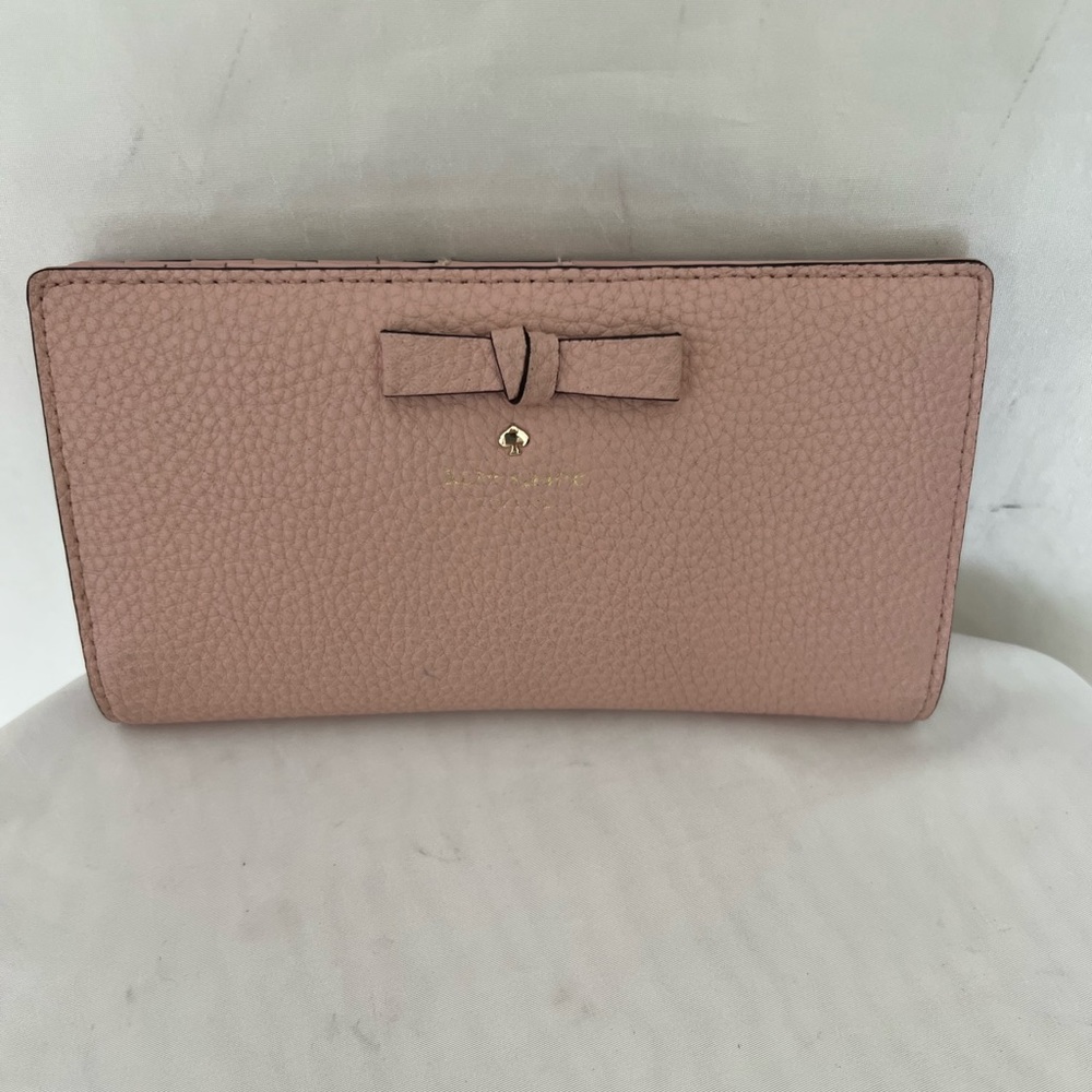 Kate Spade Stacy Bifold Pebbled Leather Wallet - Gem